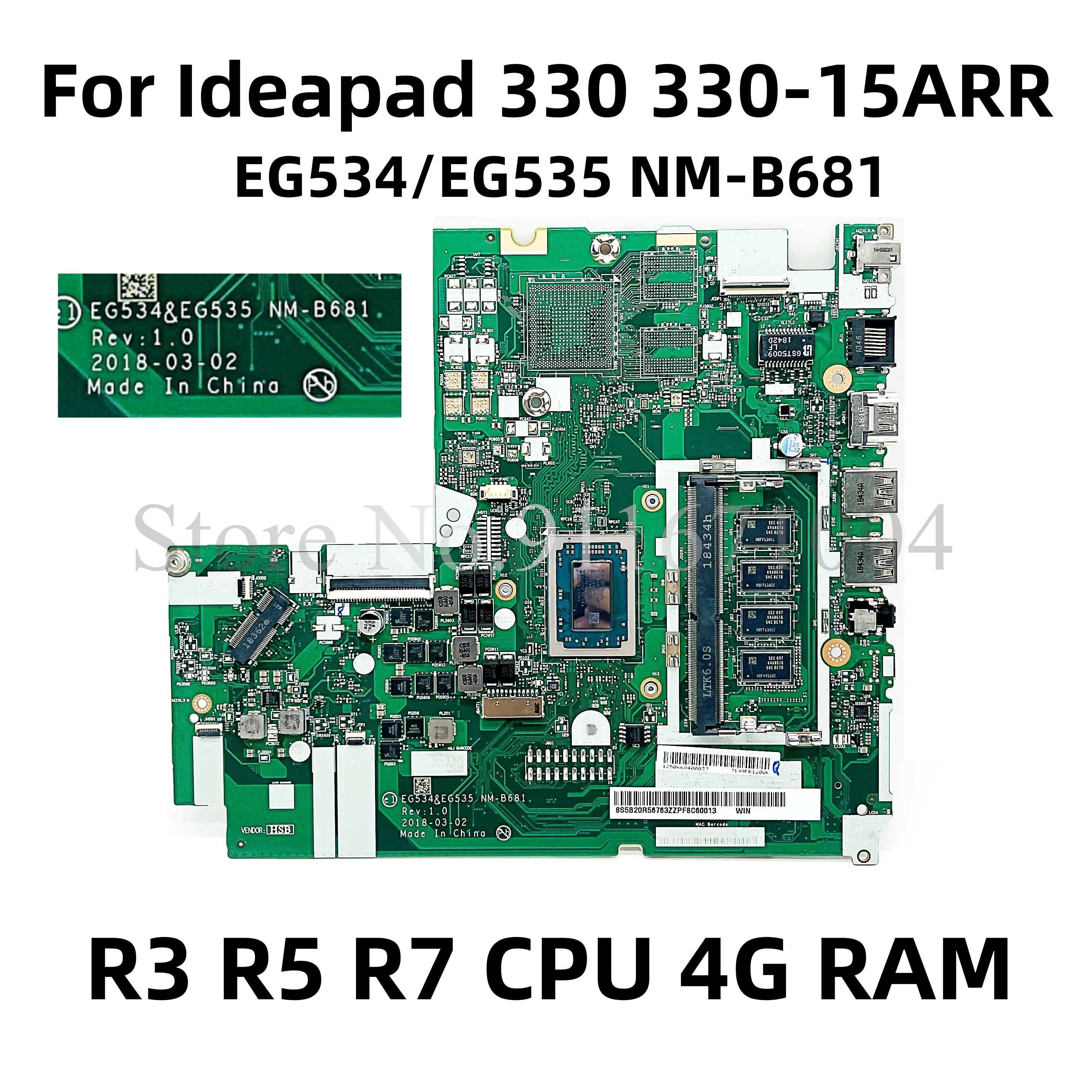 5B20R34285 5B20R56763 For Lenovo Ideapad 330 330-15ARR Laptop ...