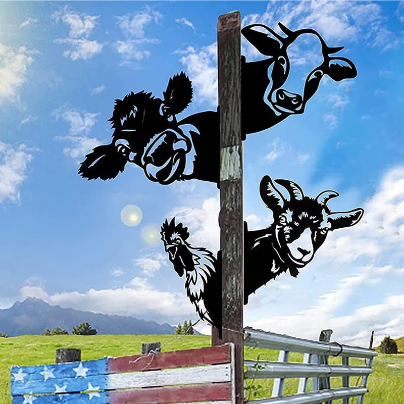 Farm Fence Silhouette