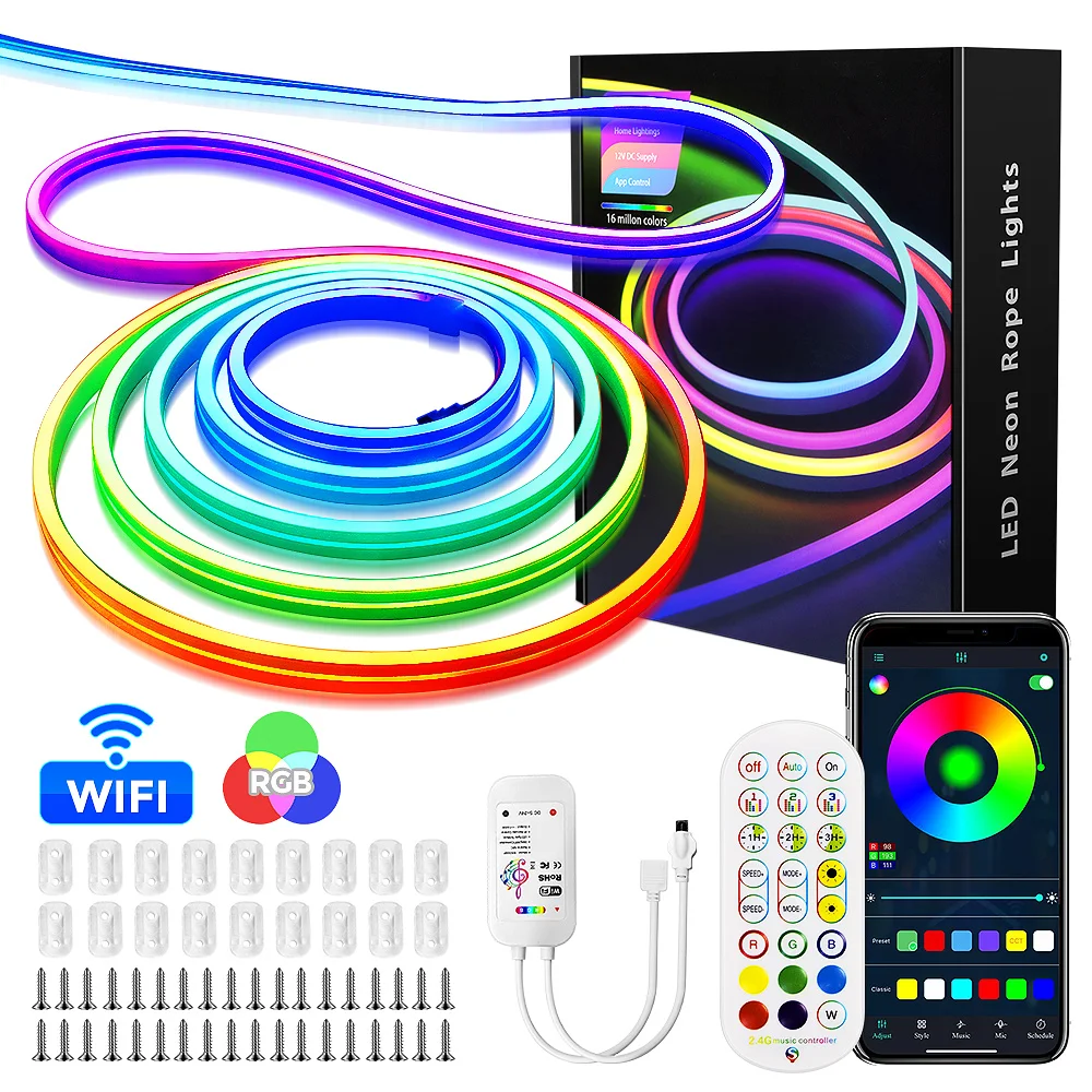 10M-12V-RGB-Smart-WIFI-Neon-LED-Strip-Light-Compatible-with-Alexa ...