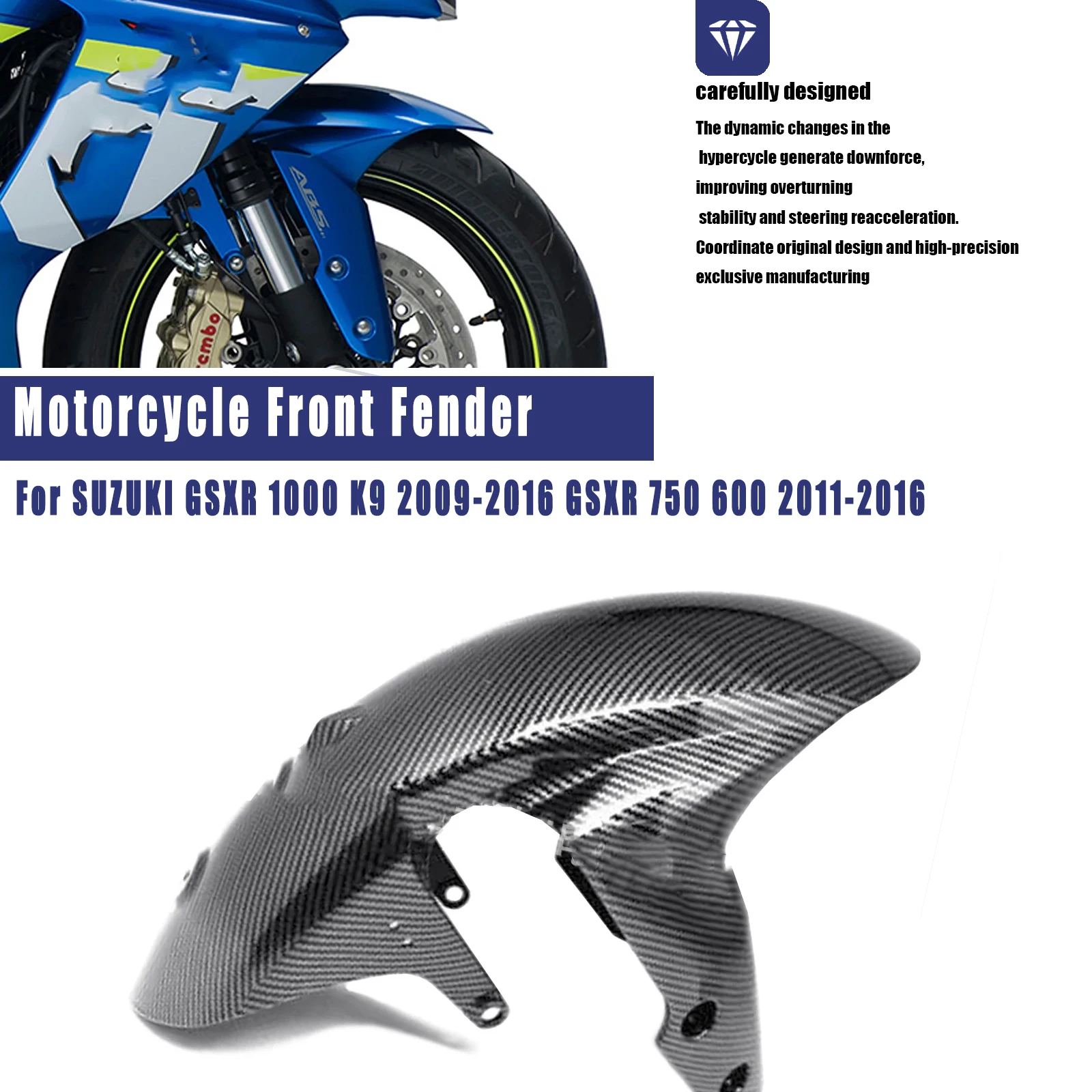 For SUZUKI GSXR 1000 K9 2009-2016 GSXR 750 600 2011-2016 Motorcycle ...