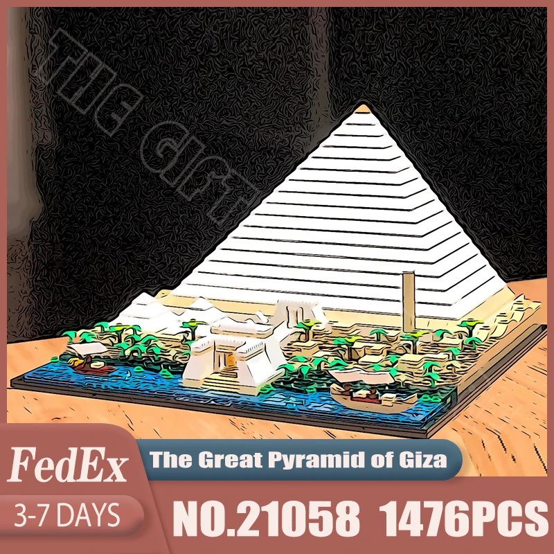 Construction Great Pyramids | Building Block Brick Assembled | Building ...