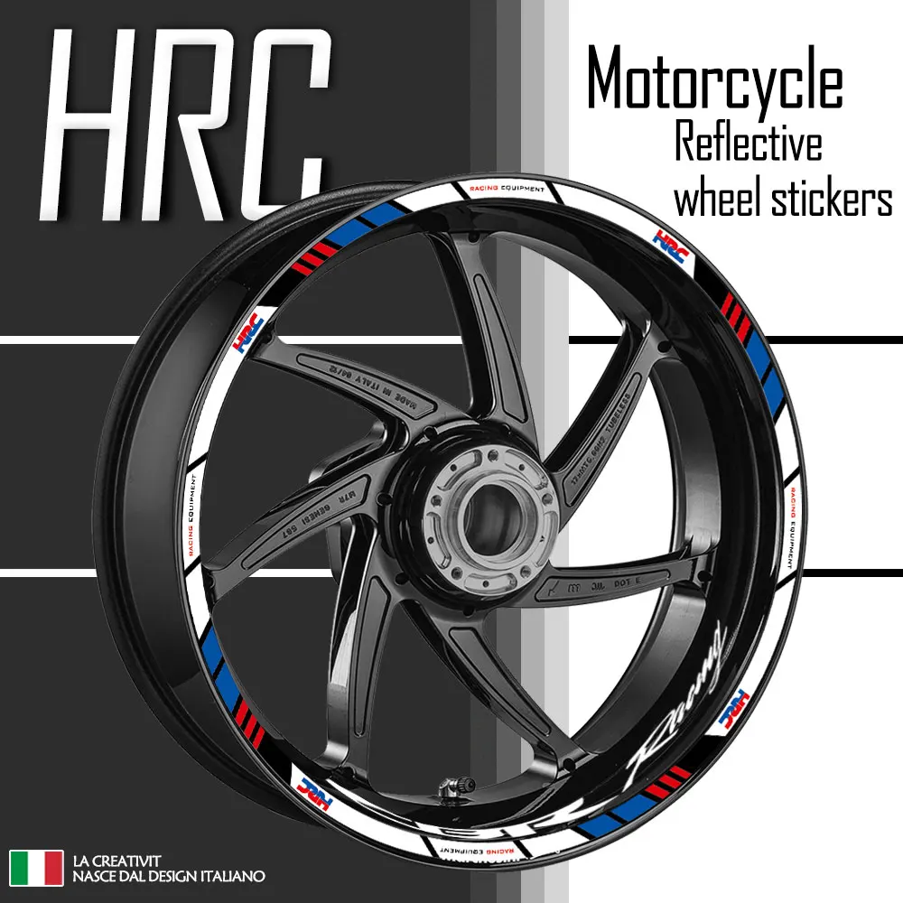 Reflective Motorcycle Accessories Wheel Sticker Inside of Hub Decals ...