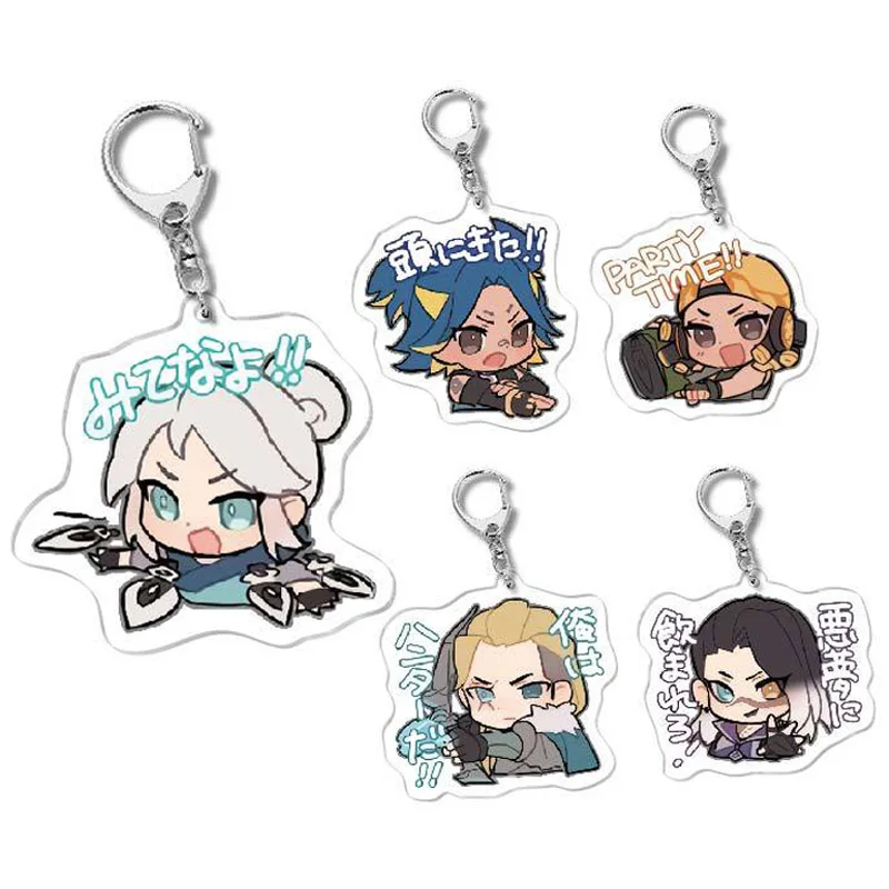 Hot-Anime-Game-VALORANT-Acrylic-Keychain-Cartoon-Character-Ornament ...