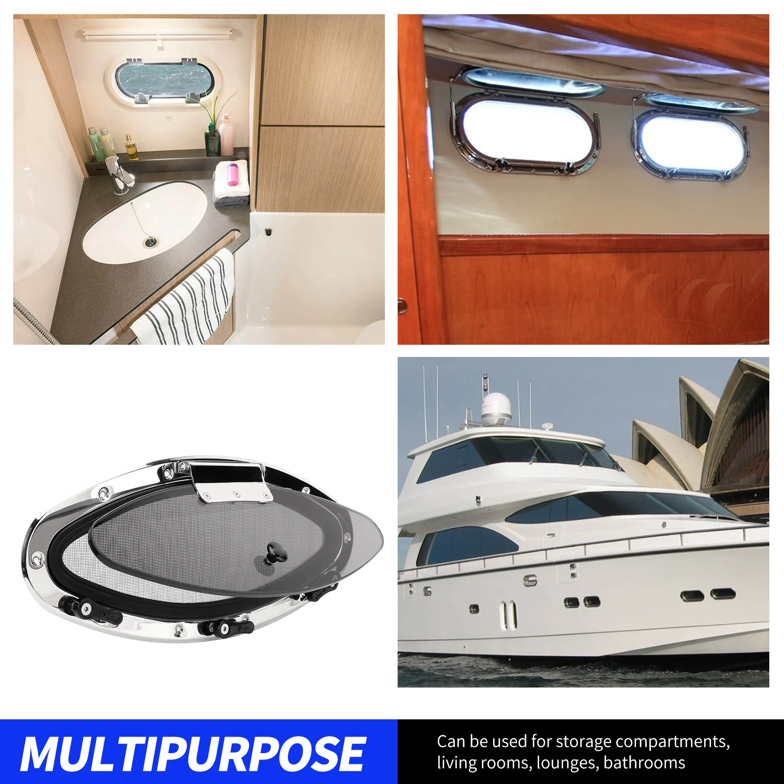 408x148mm-Boat-Porthole-Window-Oval-Inner-Open-Type-Tempered-Glass-UV ...