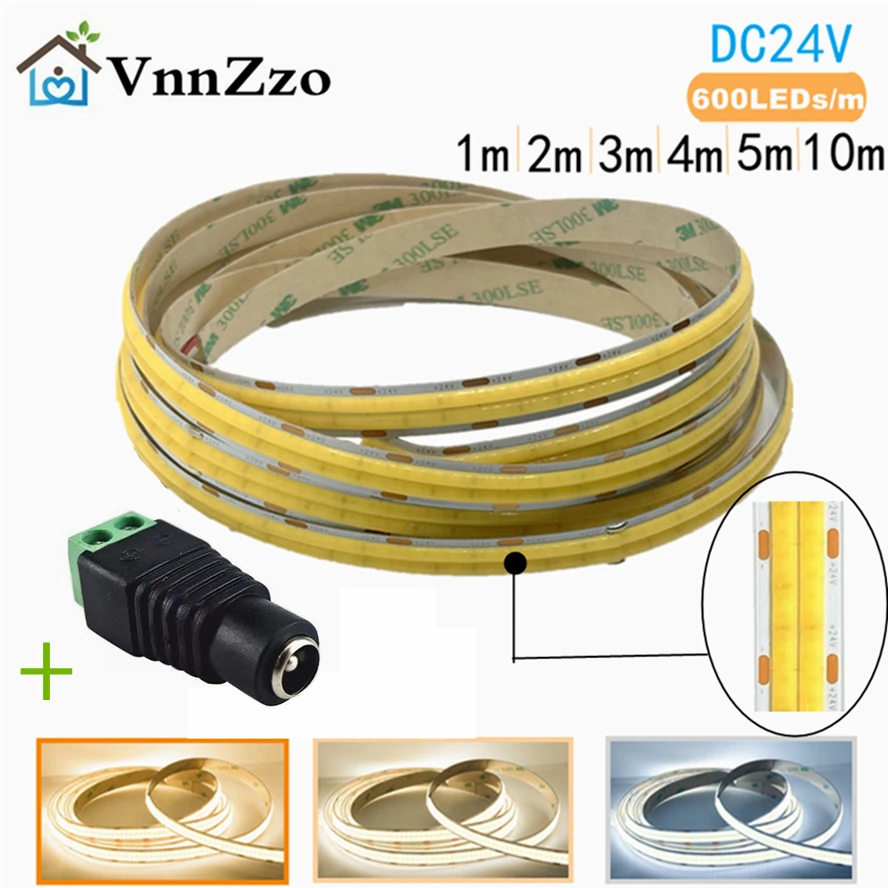 600LED-m-Double-Row-COB-LED-Strip-DC24V-Super-Bright-High-Density ...