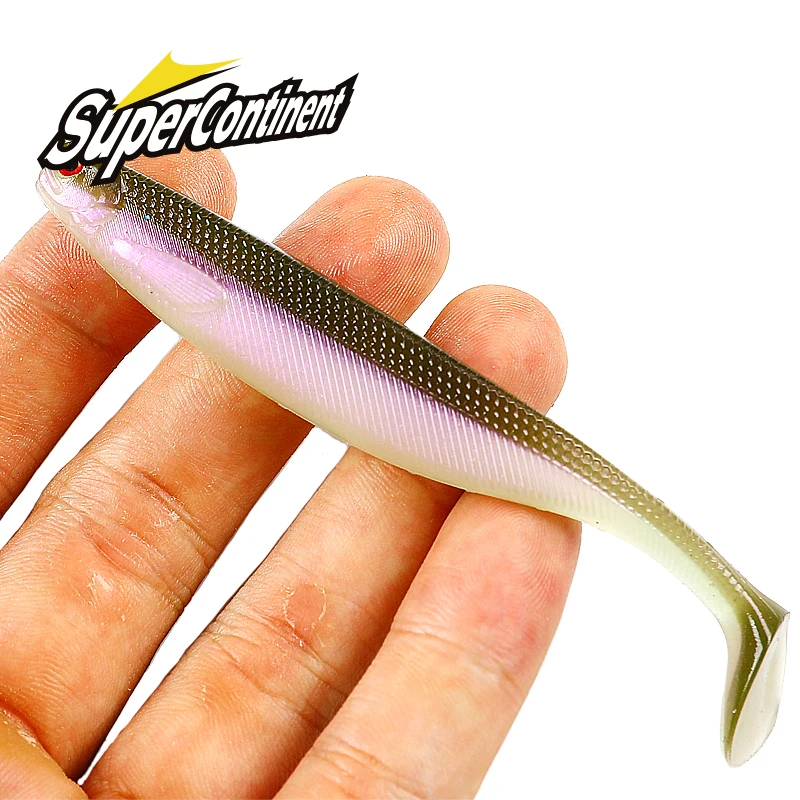 NEW-Supercontinent-ShadTeez-T-tail-50mm-70mm-100mm-Pike-Zander-Predator ...