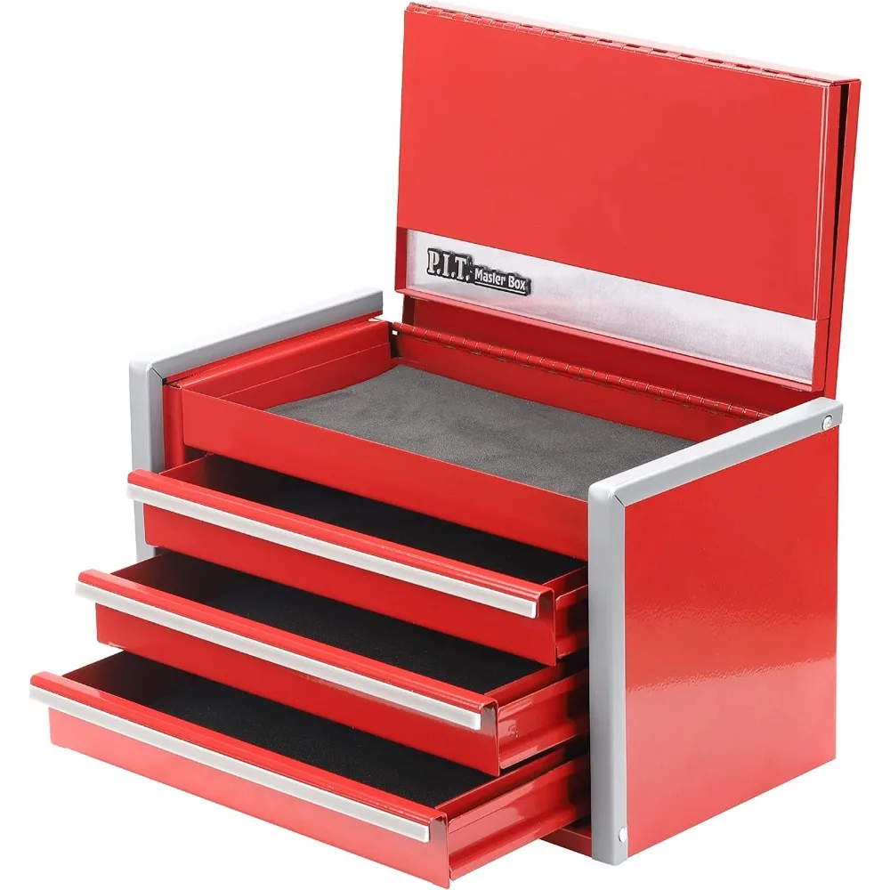 P-I-T-Portable-3-Drawer-Steel-Tool-Box-with-Magnetic-Locking-Red-Hand ...