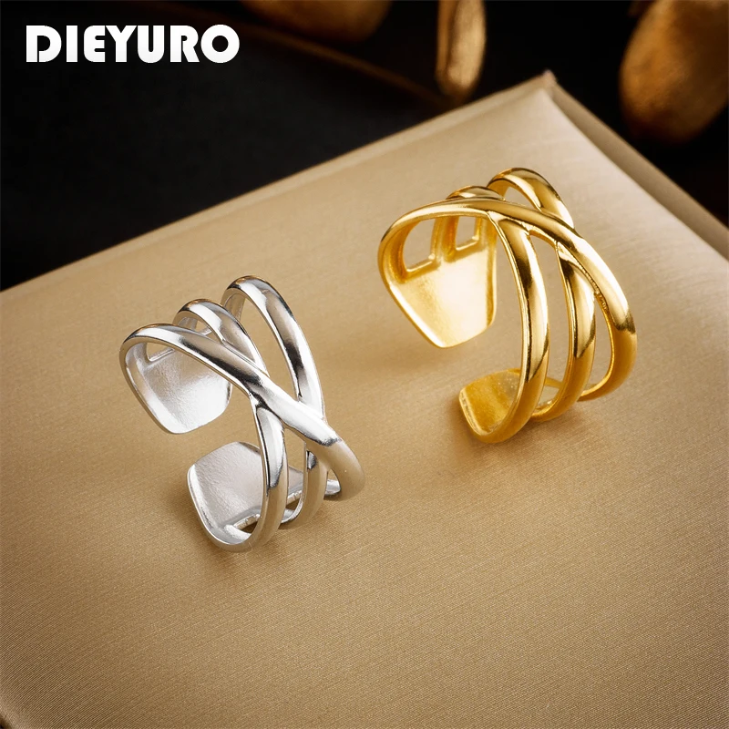 Adjustable Steel Ring Women | Open Adjustable Ring Stainless - 316l ...
