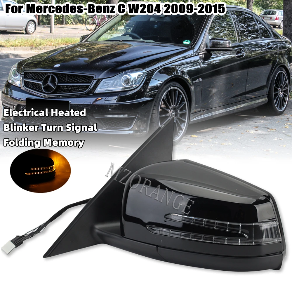 Side-Mirror-With-Blinker-LED-Lamp-For-Mercedes-Benz-W204-2009-2010-2011 ...