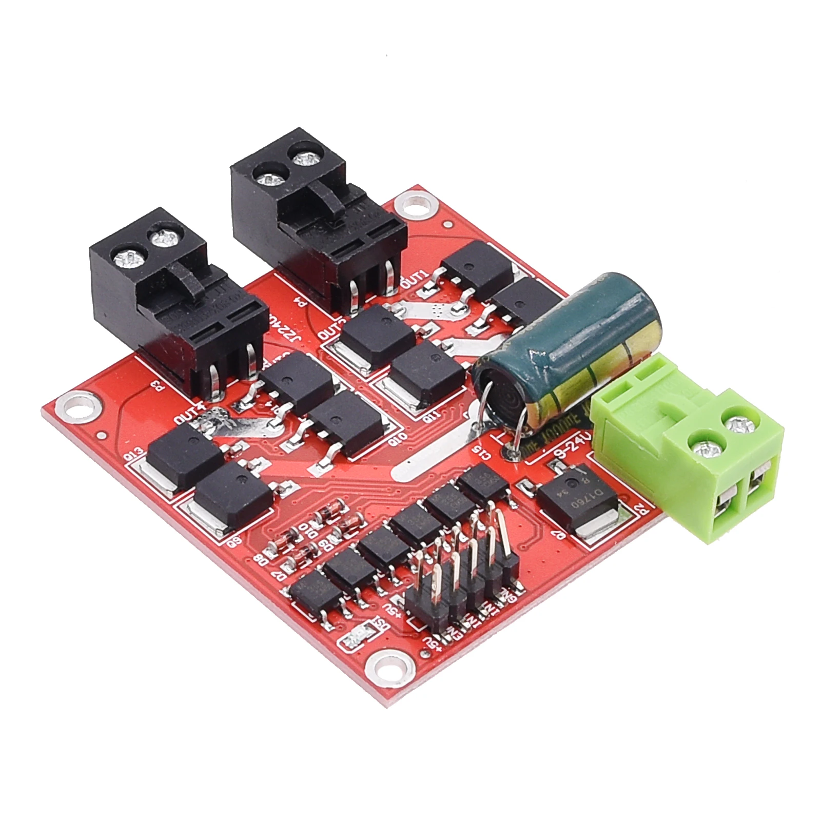 Dual-Channel-DC-Motor-Driver-Module-160W-7A-12V-24V-H-bridge-L298-Logic ...
