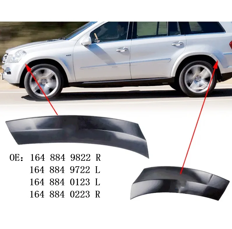 Front and rear bumper corner wheel arch trim panels For Mercedes Benz ...