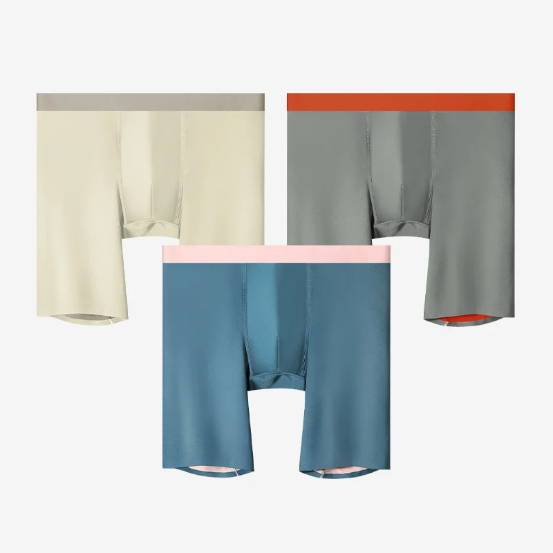 Sports briefs for men lengthened legs and fat men antibacterial boxers ...
