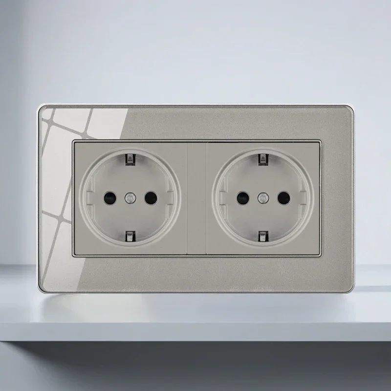 T-I-EU-Standard-Double-Wall-Power-Socket-16A-German-Outlet-Crystal ...