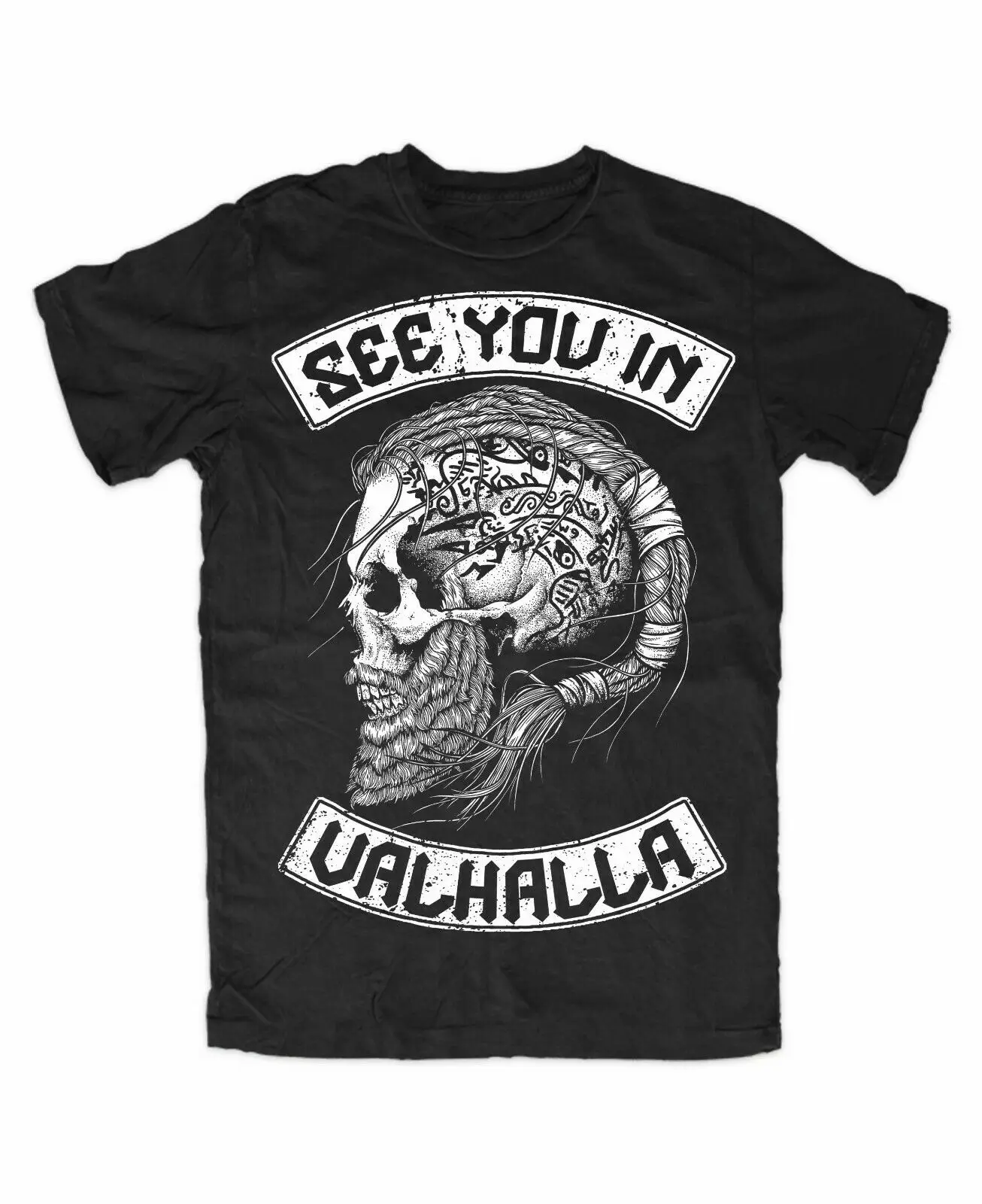 See You In VALHALLA T Shirt FRONT Wolf Odins,Berserker,Vikings,Walhalla ...
