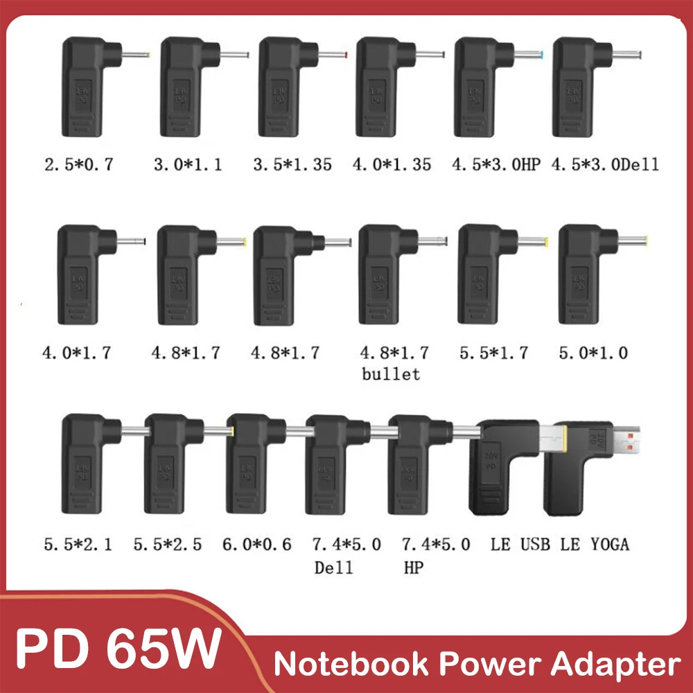 Laptop-Power-Adapter-Connector-Dc-Plug-USB-Type-C-Female-to-Universal ...