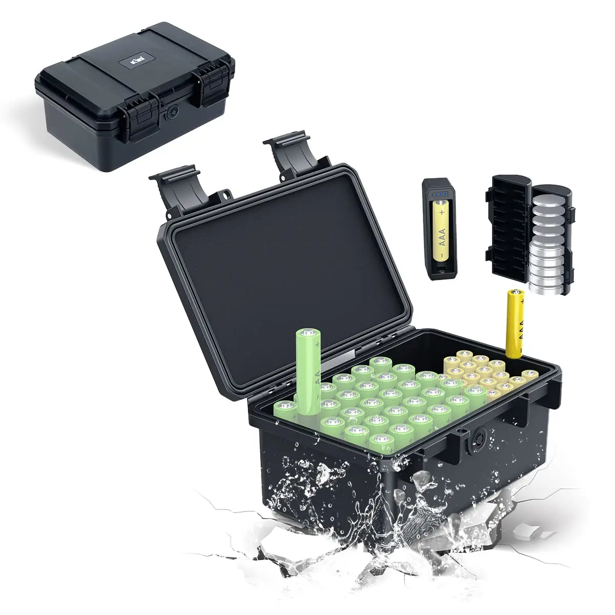 Bo-tier-de-support-de-stockage-de-piles-avec-testeur-tanche-IP67-peut ...
