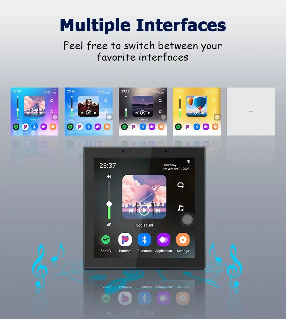 Smart Home Wall Amplifier Android 11 System 8ohm 4 Inch Tuya WiFi ...