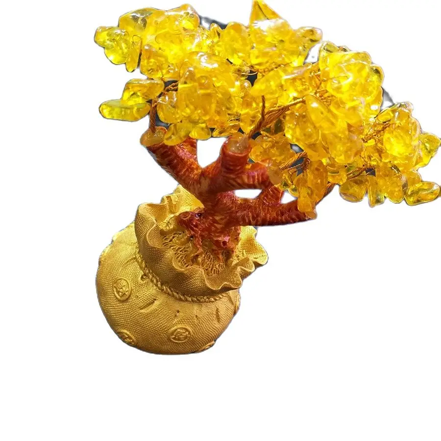 Stones And Crystals Citrine Quartz Crystal Gem Money Tree For Holiday ...