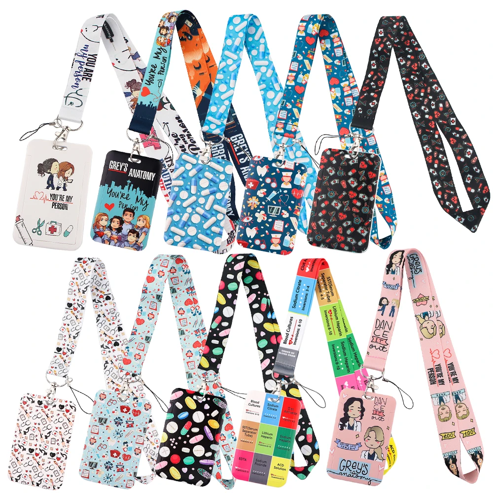 Grey Anatomy Lanyards for Key Nurse Doctor Neck Strap For Card Badge ...