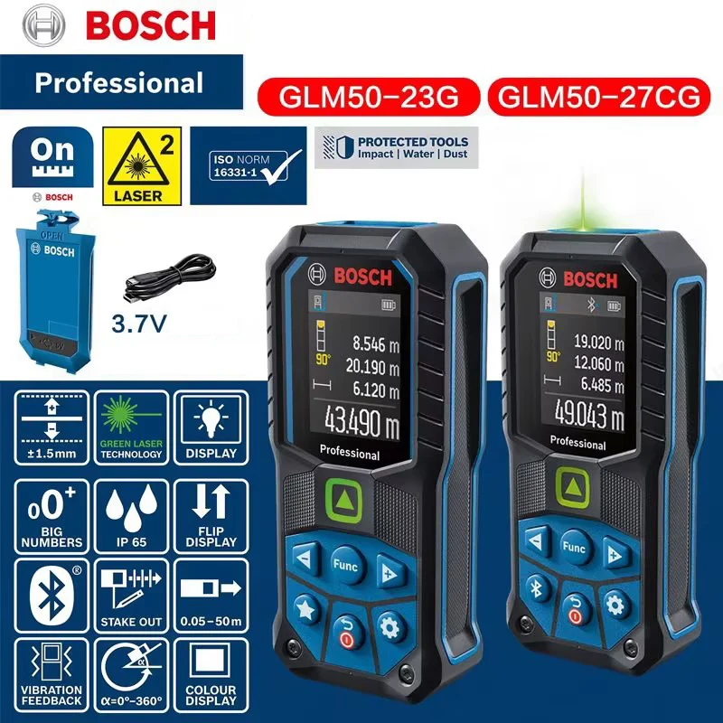 Bosch-Green-Laser-Rangefinder-GLM-50-27CG-50-23G-High-Precision-Measure ...