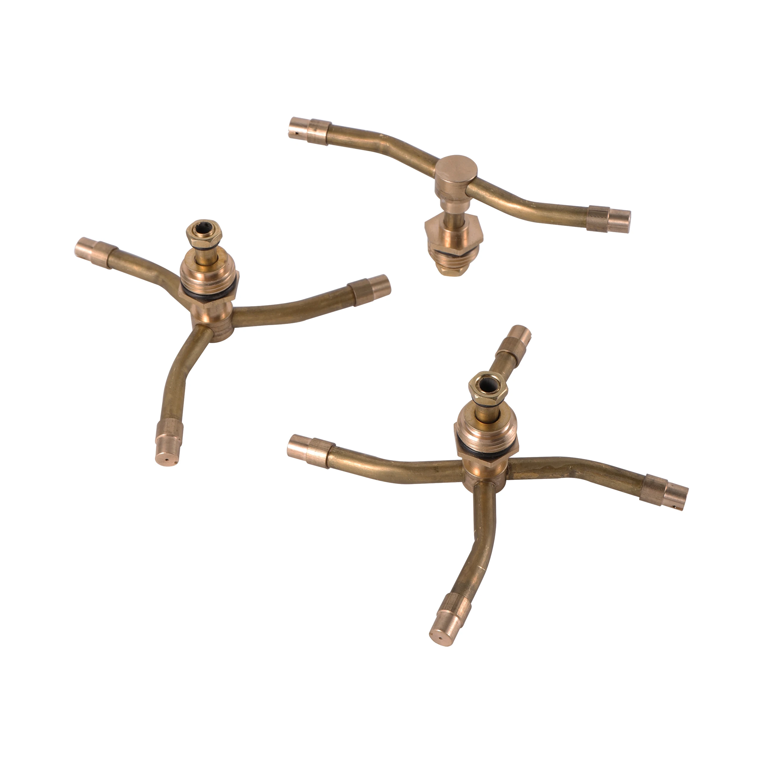 2/3/4 Arm Copper Rotary Sprinkler Automatic Garden Lawn Water ...