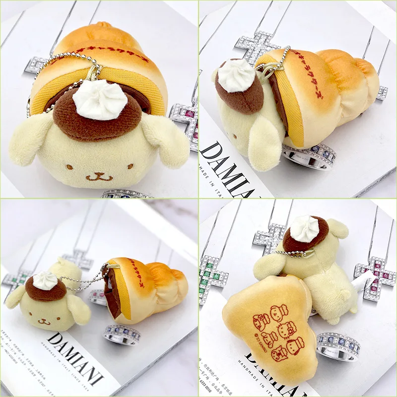 Sanrio-Cinnamoroll-Minha-Melody-Plush-Cheio-Pingente-Cute-Cream-Bread ...