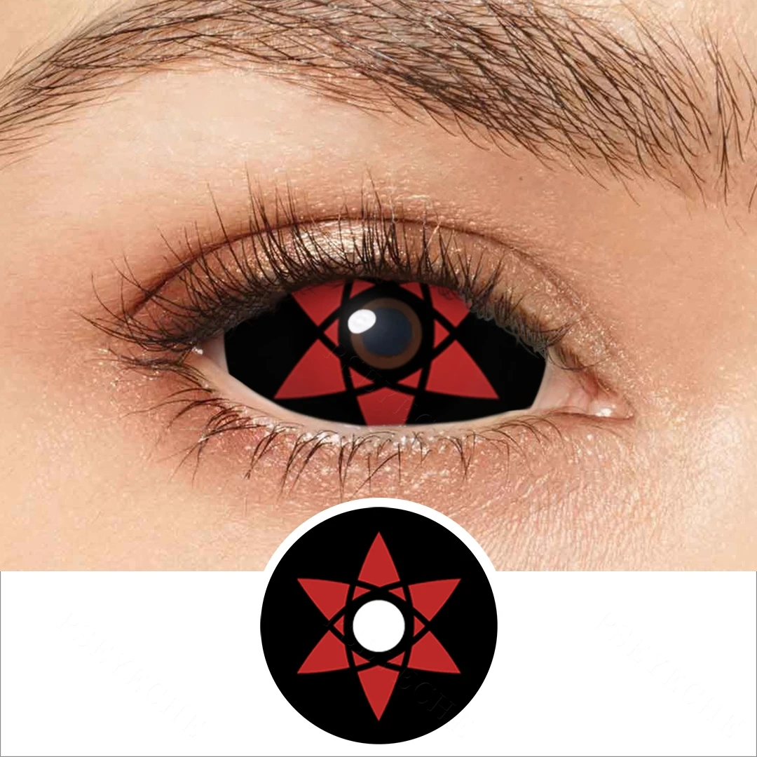 22mm Anime Cosplay Contacts Lens Halloween Lenses Anime Sharingan ...