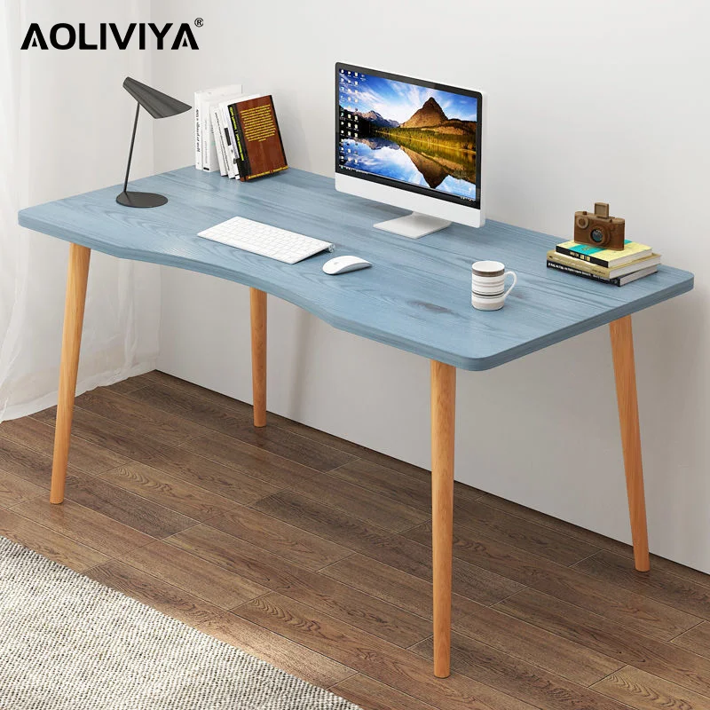 AOLIVIYA Small Desk Computer Desk Desktop Home Bedroom Simple Study ...