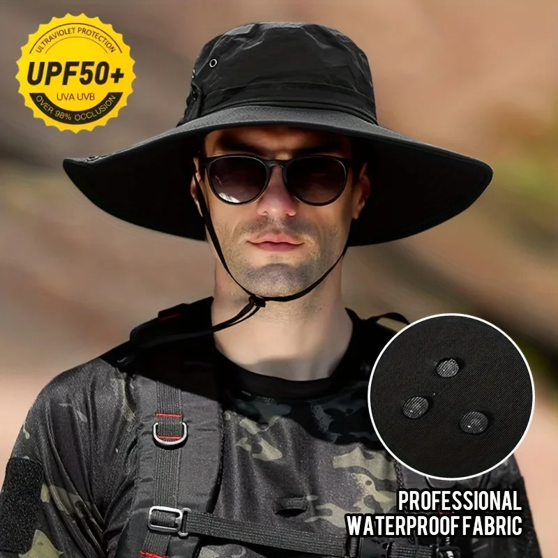 New Waterproof Fisherman Hat Outdoor Summer Sun Anti UV Protection ...