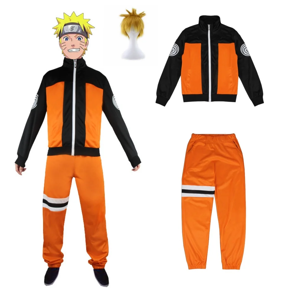 Anime Cosplay Uniform Fancy Uzumaki Akatsuki Jacket Pants Suit Kunai ...