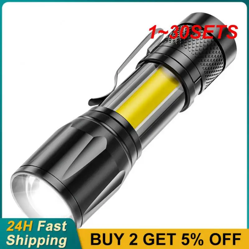 1-30SETS-Built-in-14500-Battery-Flashlight-Brilliant-And-Dazzling ...