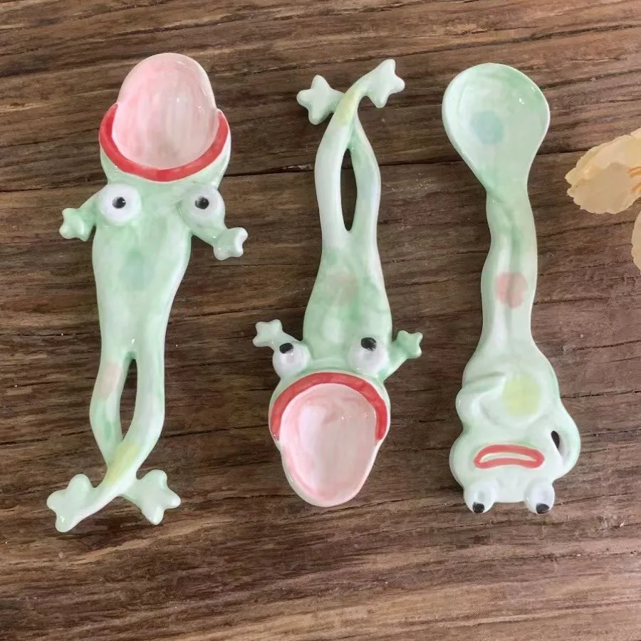 Hot-Selling-Ceramic-Frog-Big-Mouthed-Soup-Spoon-Rice-Spoons-Rotten-Frog ...