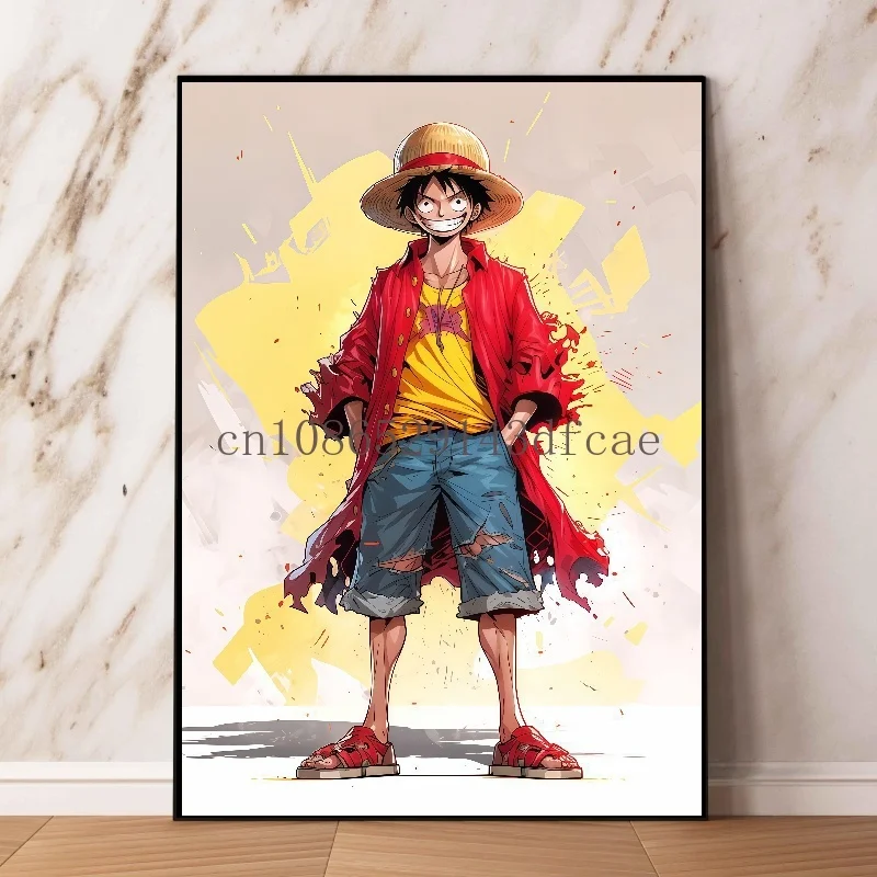 One Piece Classic Anime Character Luffy Poster Living Room Decoration ...