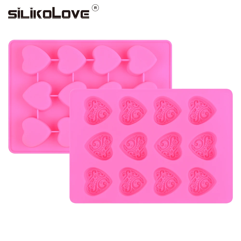 Food-Grade-Silicone-Three-dimensional-Carving-Mold-Heart-Shaped-Relief ...