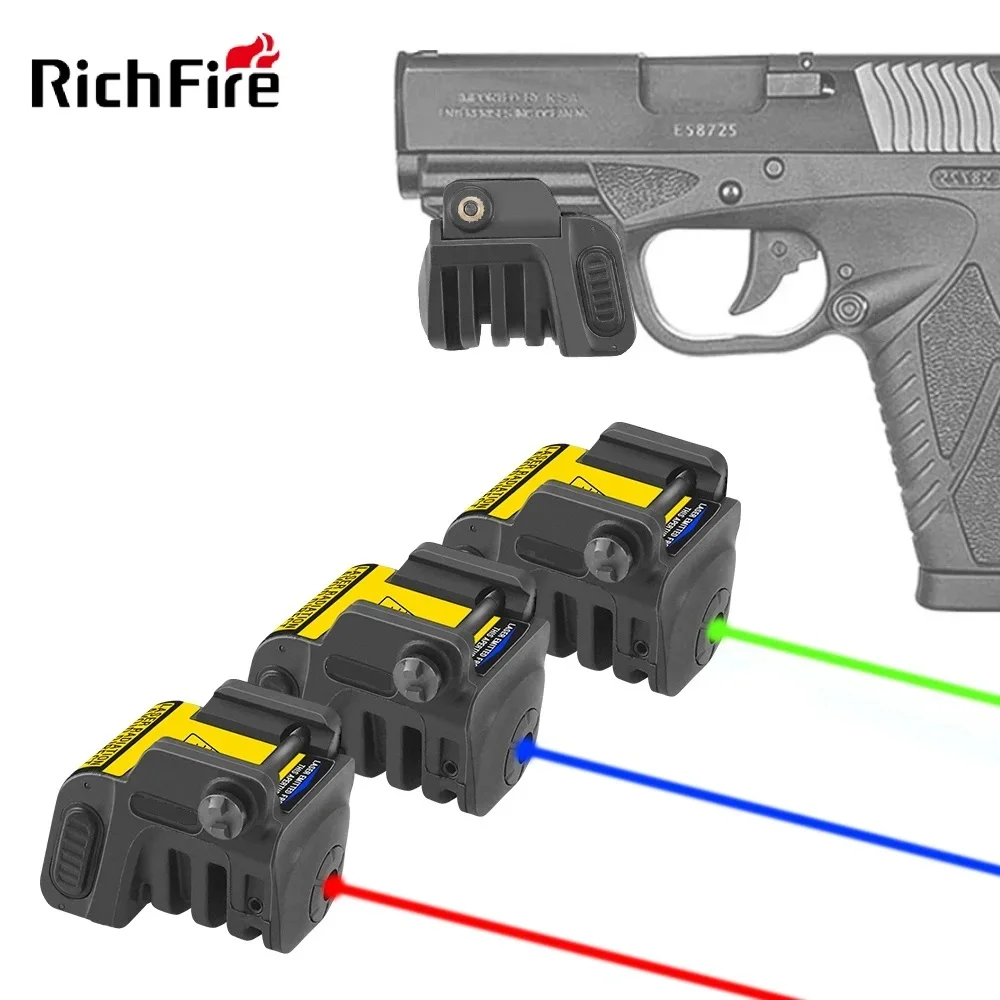 Richfire-Tactical-Flashlight-5mw-Red-Green-Blue-Laser-Beam-Rechargeable ...
