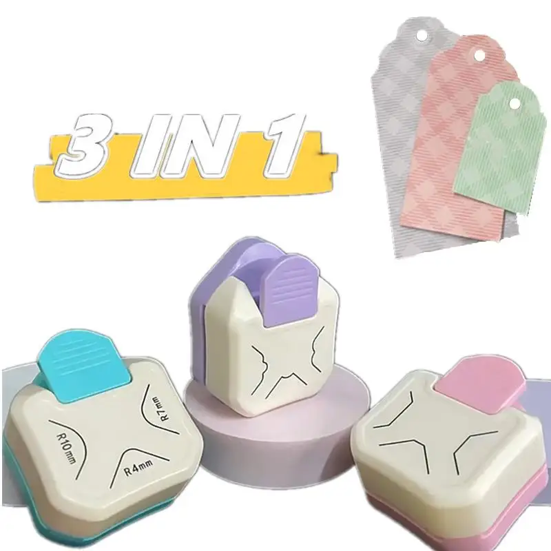 3-In-1-Tag-Punch-Corner-Rounder-Cutter-Paper-Label-Punch-For ...