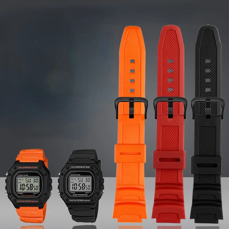 Correa-de-goma-de-alta-calidad-para-reloj-Casio-correa-de-silicona-de ...