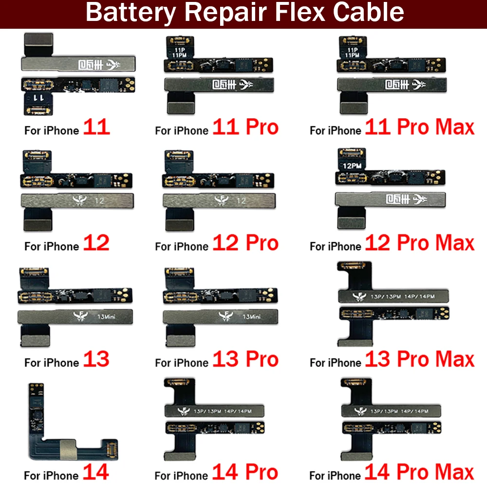 New Battery Repair Flex Cable Tag on Built in For iPhone 11 12 13 14 15 ...