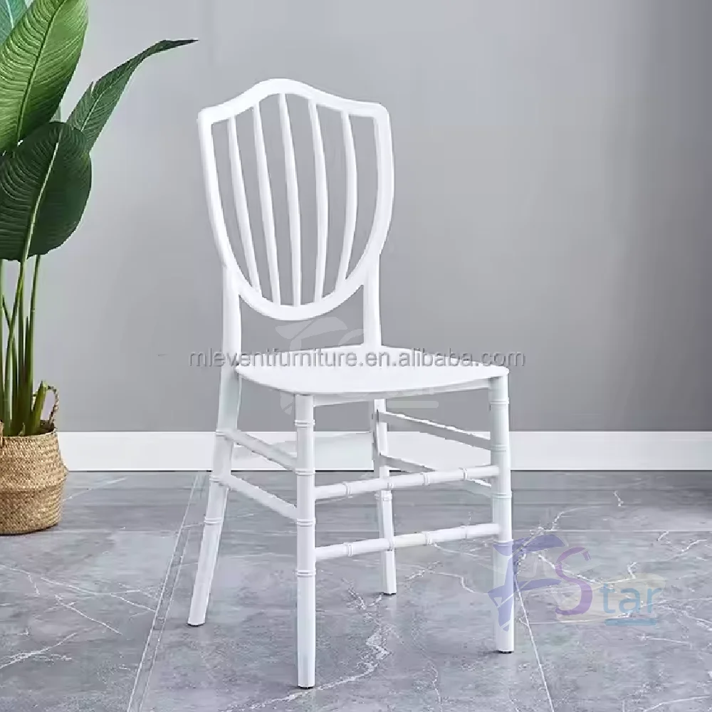 PP Resin White Wedding Chair ,Plastic Cross Back Chair for Wedding ...