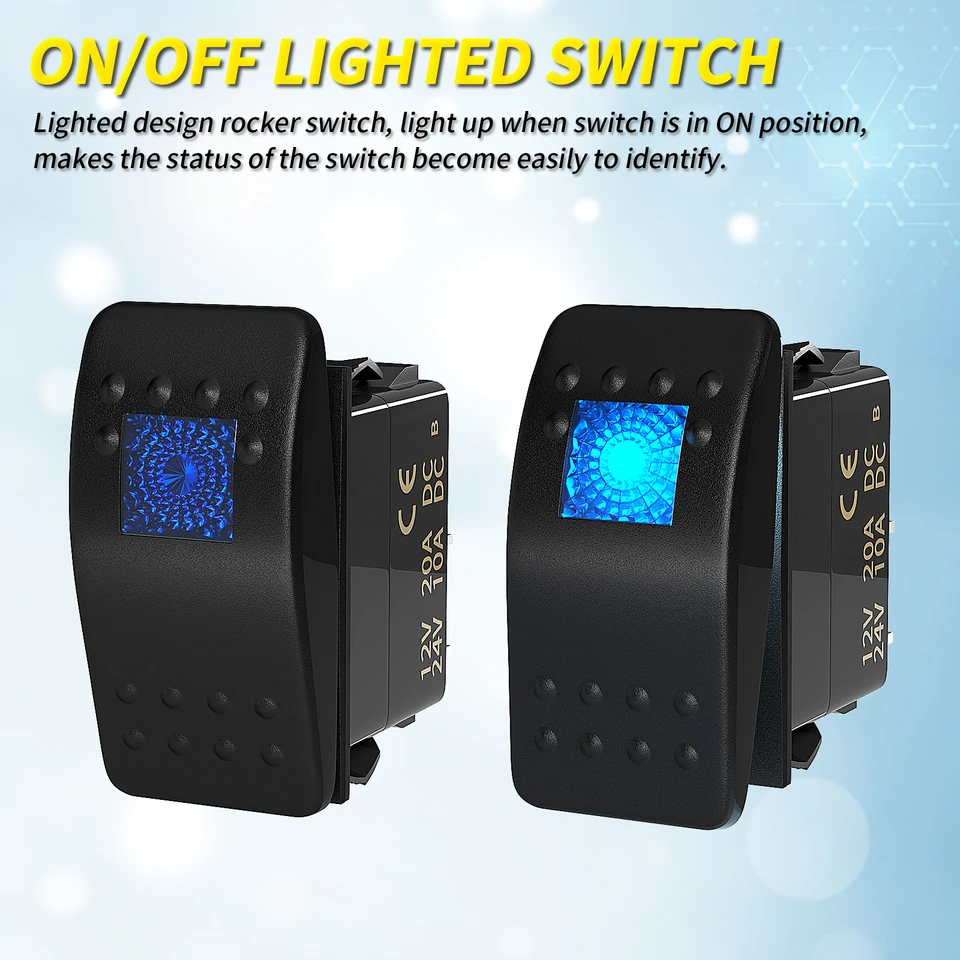 12 Volt Marine Rocker Switches Buy RVBOATPAT12V Rocker Switch With Ing