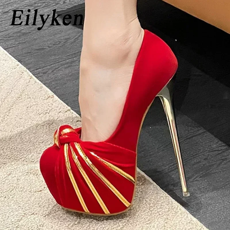Eilyken-Solid-Platform-Round-Toe-Women-Pumps-Designer-Pleated-Stiletto-High-Heels-Sandals-Sexy ...