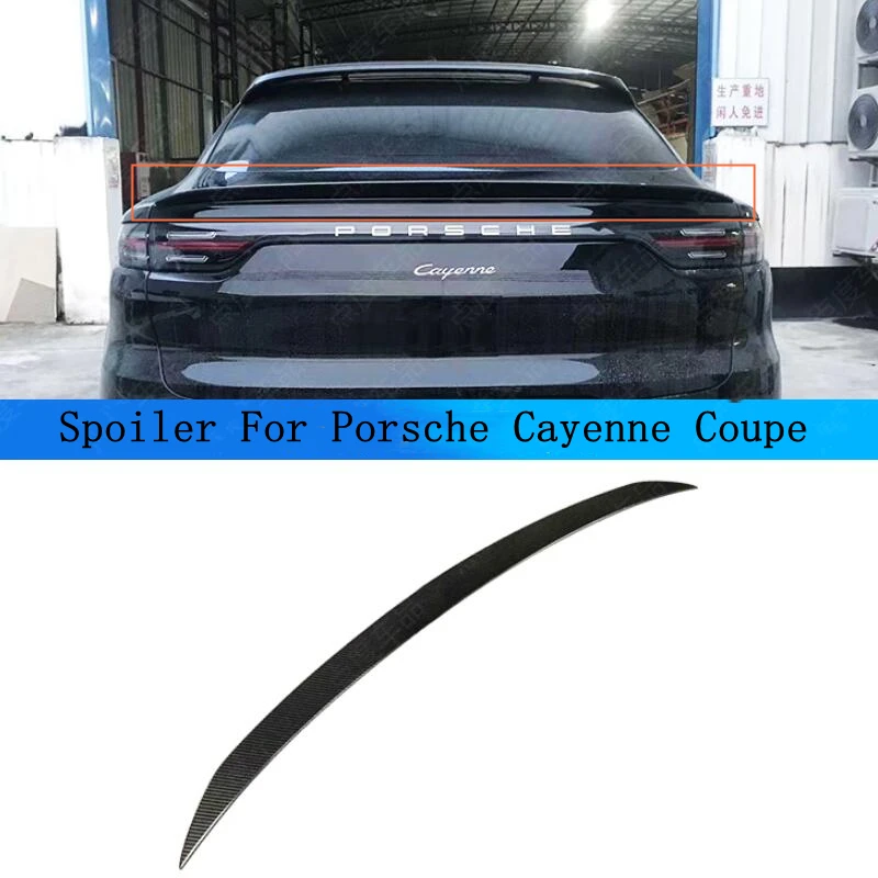 Spoiler For Porsche Cayenne Coupe 2019 2020 2021 2022 2023 Real Carbon ...