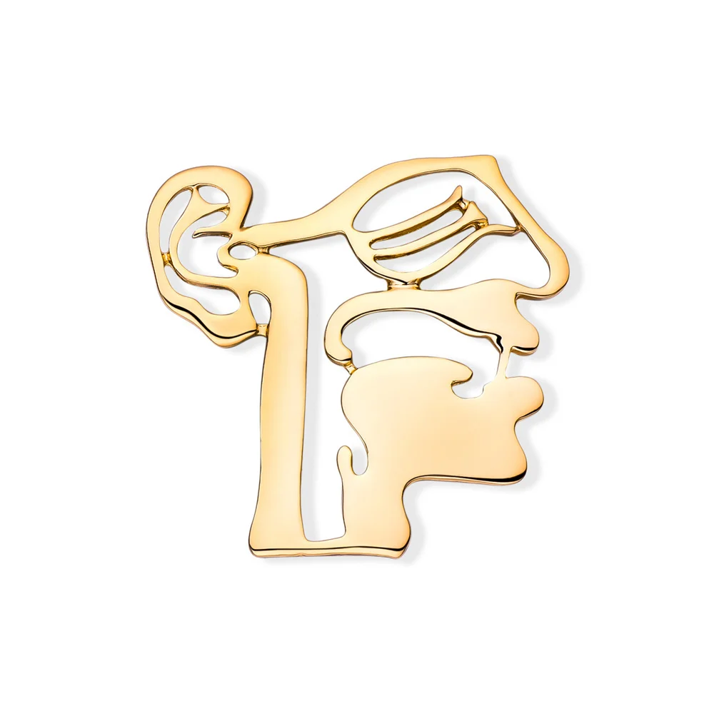 Harong-New-Ent-Metal-Pin-Beautifully-Smooth-Gold-Plated-Brooch-Medical ...