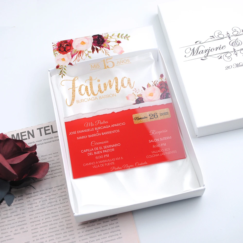 Quinceanera Box Invitations 2022
