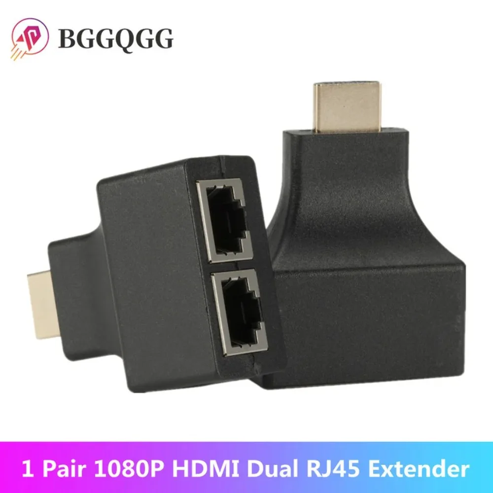 Extensor-HDMI-de-1080P-extensor-Comaptible-Dual-RJ45-CAT5E-CAT6-UTP-LAN ...