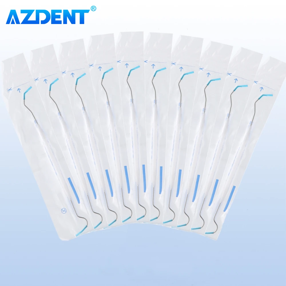 50PCS AZDENT Dental Disposable Explorer Probe Double-Ended Individually ...