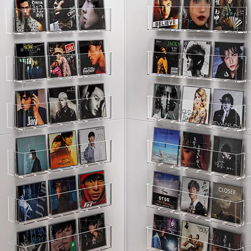 Minicadena-Cd-Organizer-Rack-Storage-Retro-Display-Capacity-Stand-Cute ...