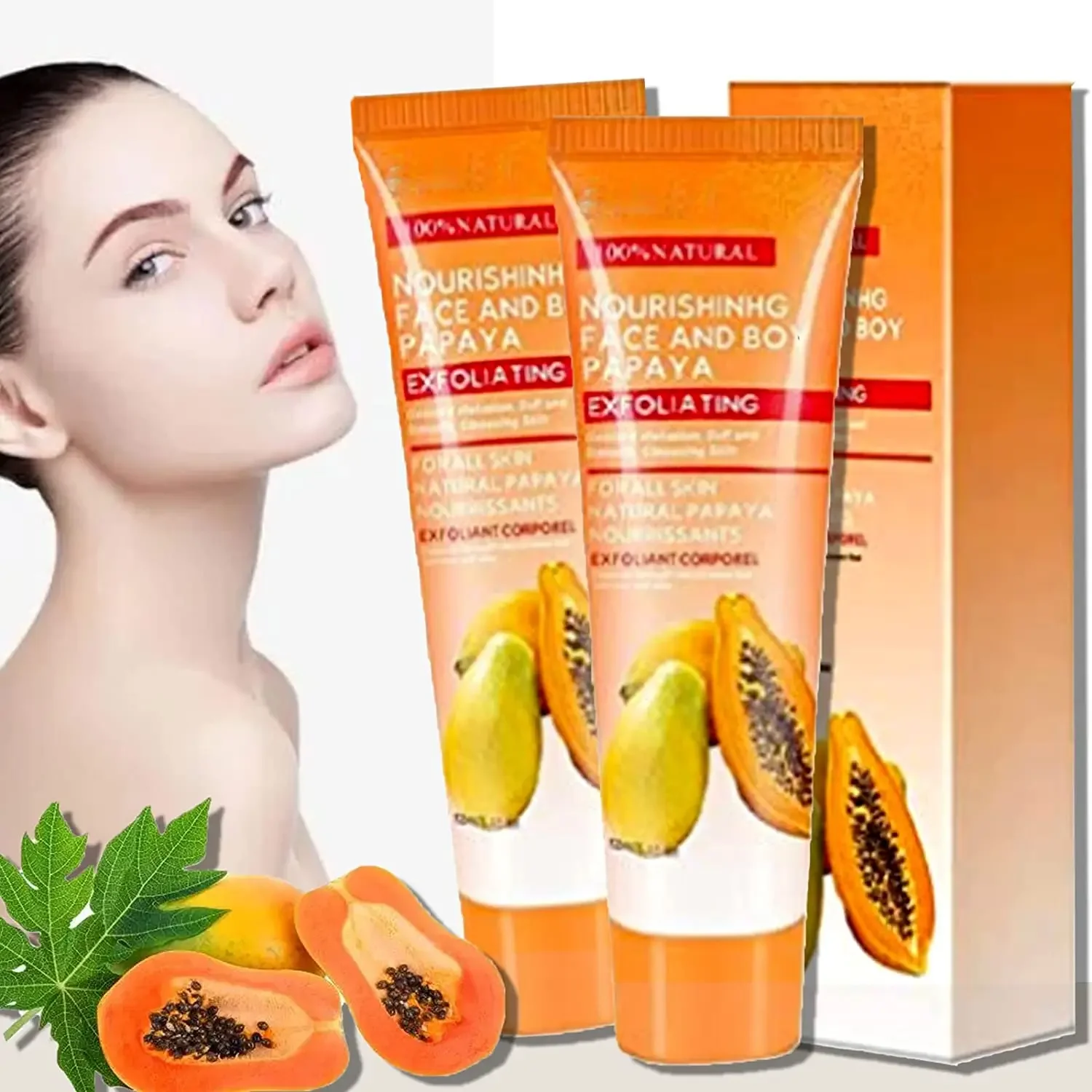 100g-Pretty-Cowry-Natural-Papayas-Essence-Peeling-Cleanser-Natural ...
