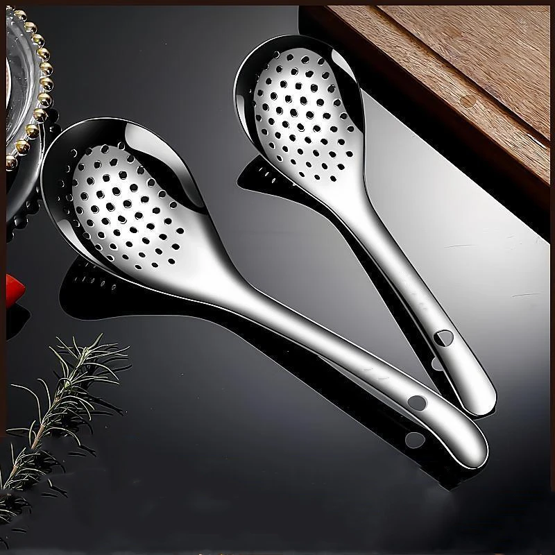 Stainless-Steel-Strainer-Spoon-Kitchen-Colander-Filter-Sieve-Pasta ...