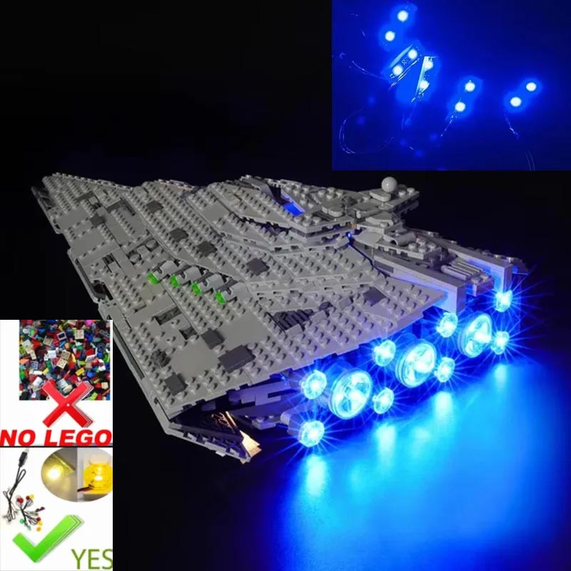 USB Lights Set for Lego 75190 First Order Star Destroyer 75190 Blocks ...